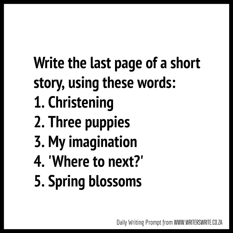 Daily Writing Prompt Writers Write