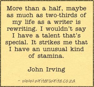 Quotable - John Irving - Writers Write