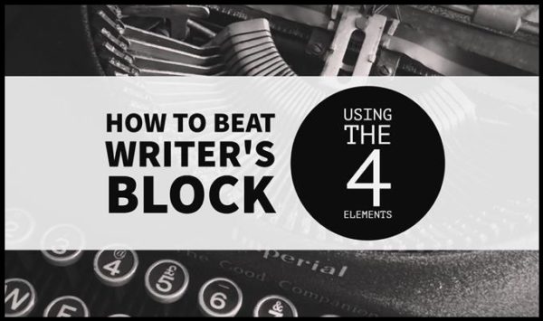 How To Beat Writer's Block With Help From The 4 Elements - Writers Write