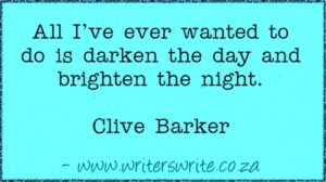 Quotable – Clive Barker - Writers Write
