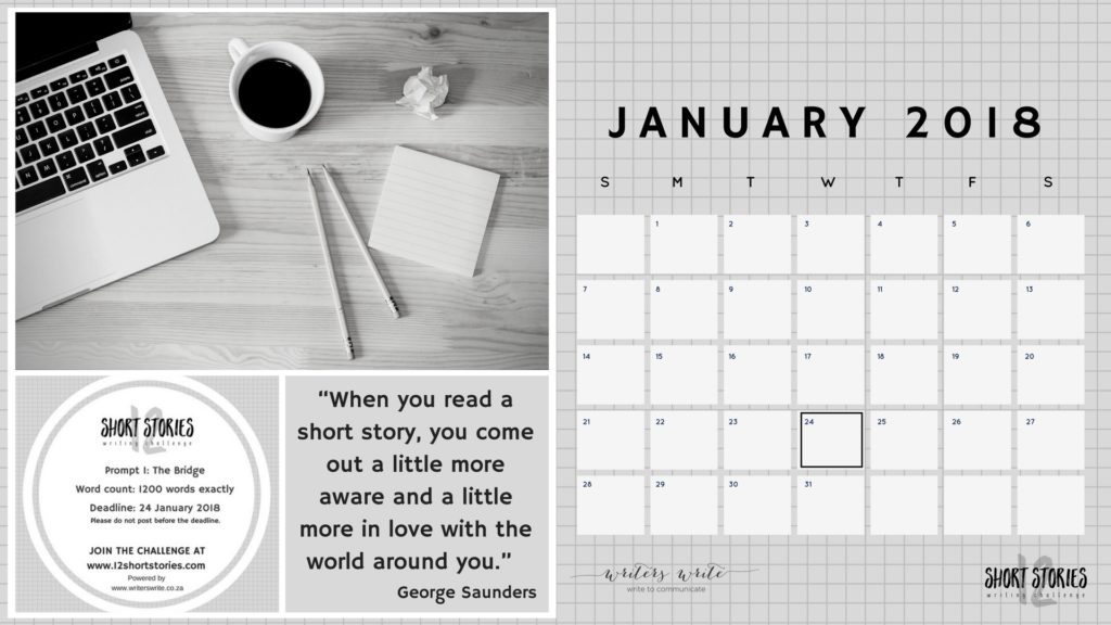 12 Short Stories Calendar January - Writers Write