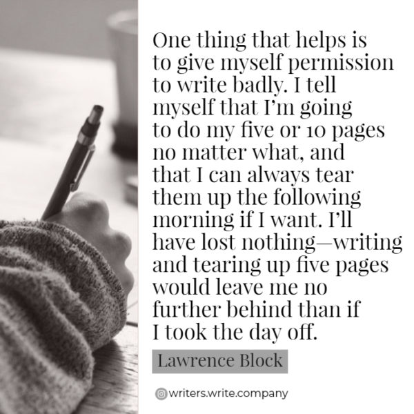 Quotable – Lawrence Block - Writers Write