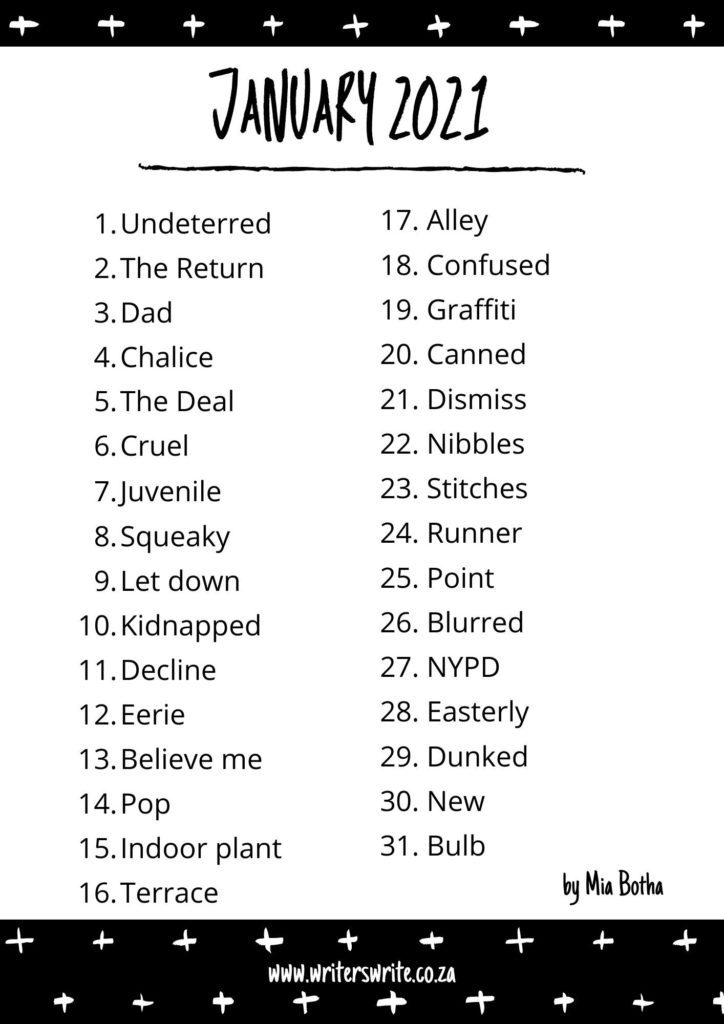 31 Writing Prompts For January 2021 - Writers Write