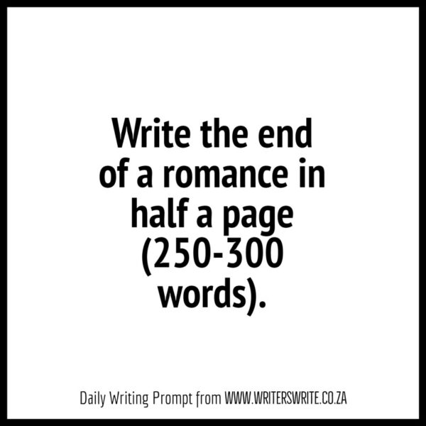 Daily Writing Prompt - Writers Write