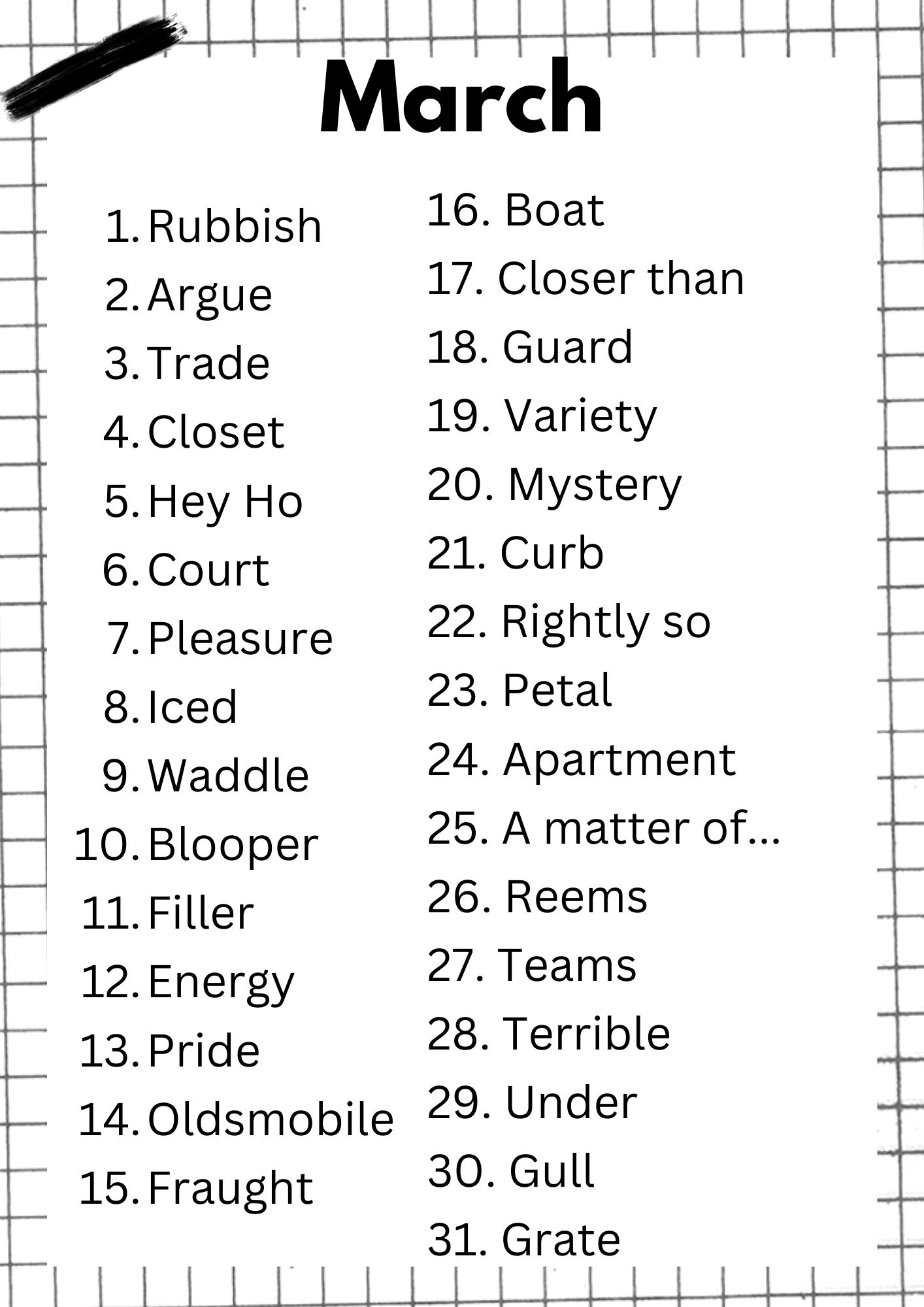 31 Writing Prompts For March 2023 Writers Write 31 Writing Prompts For March 2023 Writers Write