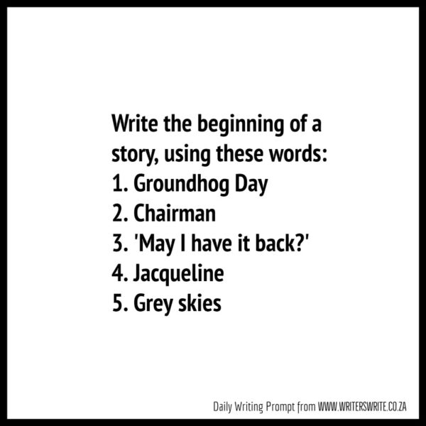 Daily Writing Prompt - Writers Write