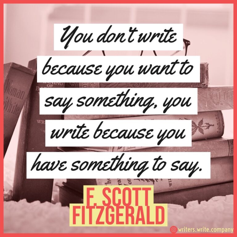 Quotable – F. Scott Fitzgerald - Writers Write