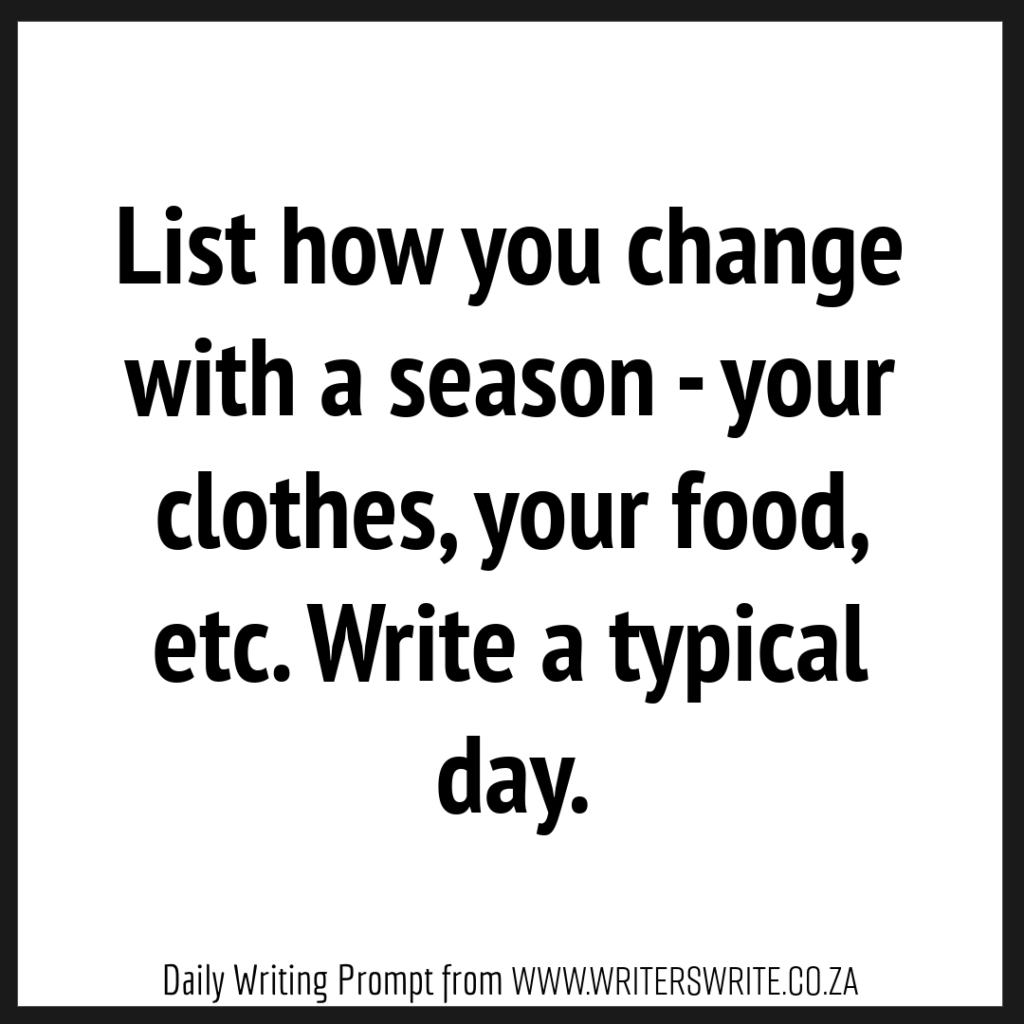 Daily Writing Prompt - Writers Write