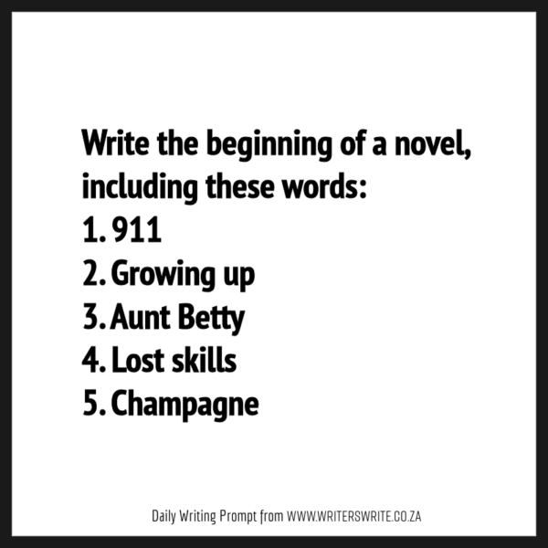 Daily Writing Prompt - Writers Write