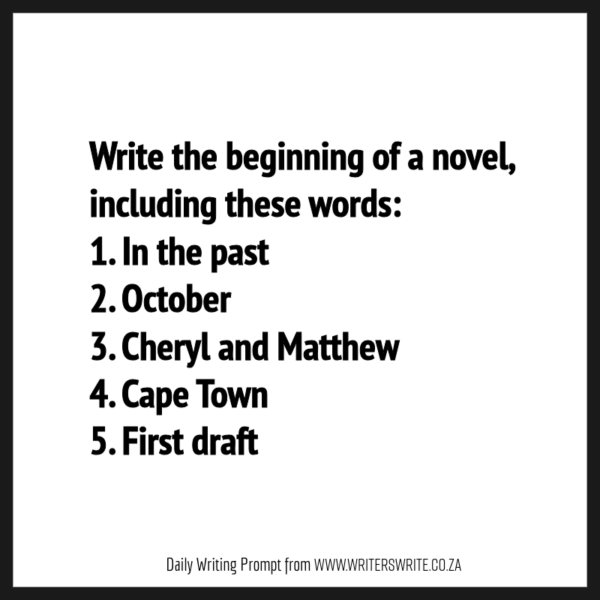 Daily Writing Prompt - Writers Write