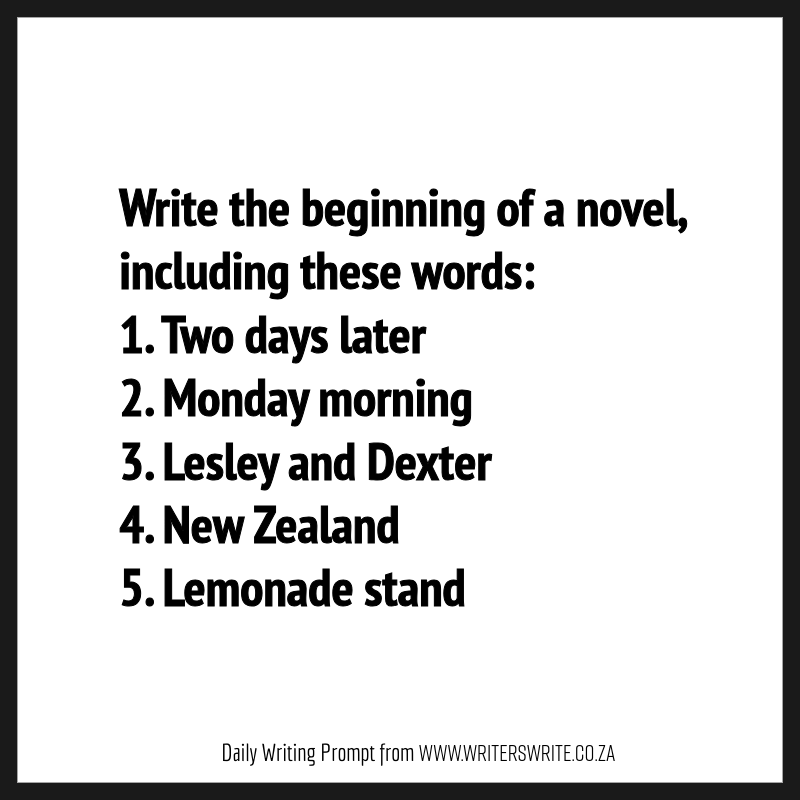 Daily Writing Prompt - Writers Write