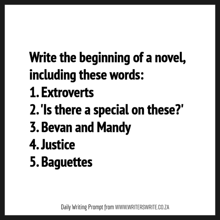 Daily Writing Prompt - Writers Write