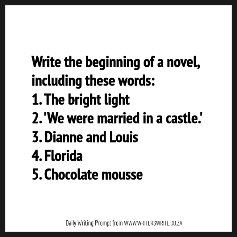 Daily Writing Prompt - Writers Write