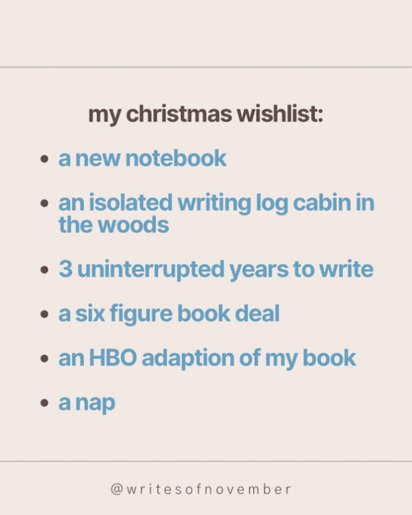 Wishlist - Writers Write