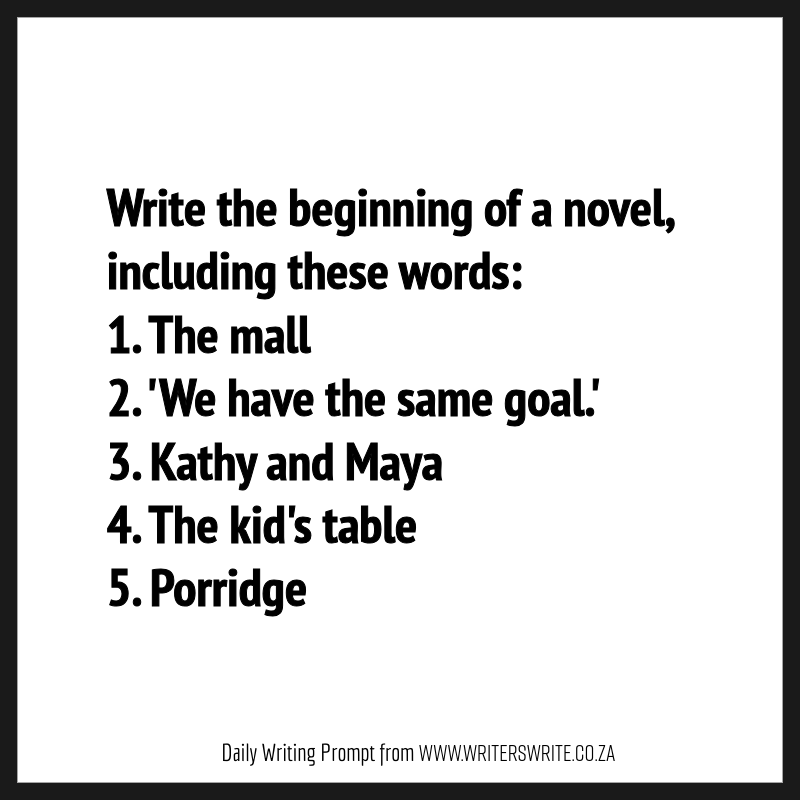 Daily Writing Prompt - Writers Write