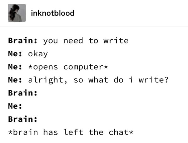 Left The Chat - Writers Write