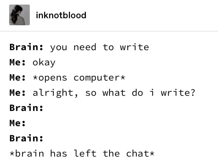 Left The Chat - Writers Write