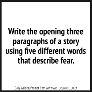 Daily Writing Prompt - Writers Write