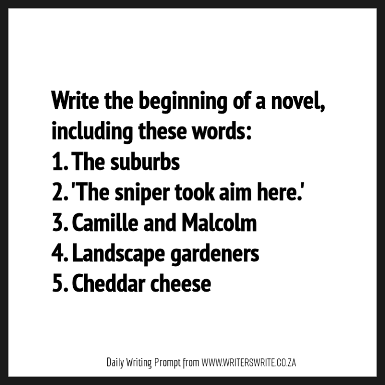 Daily Writing Prompt - Writers Write