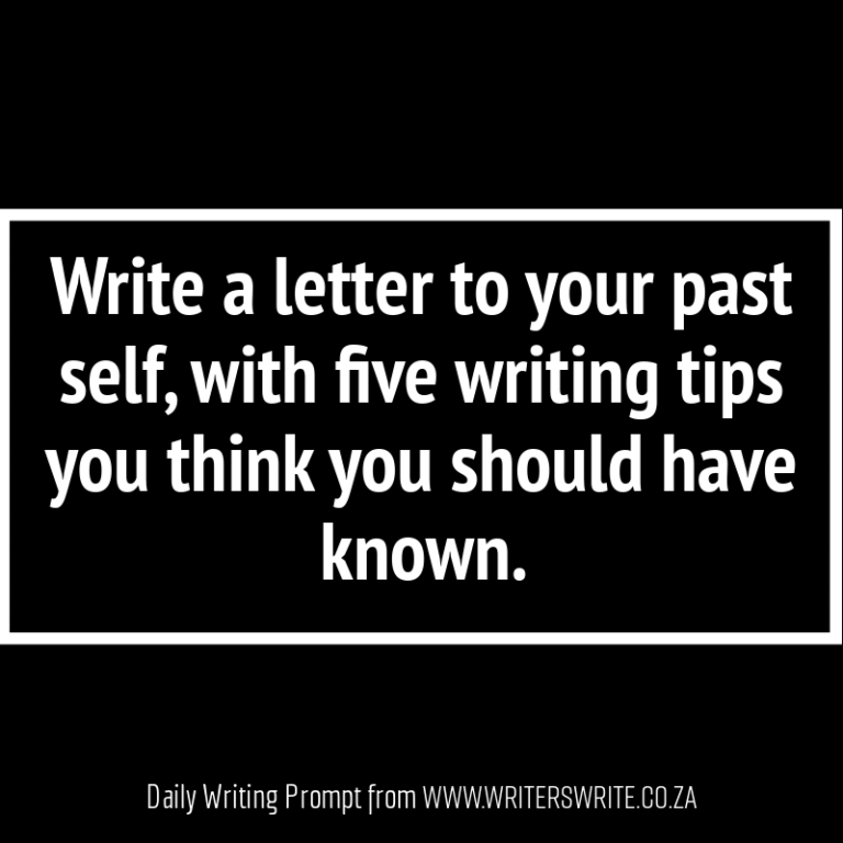 Daily Writing Prompt - Writers Write