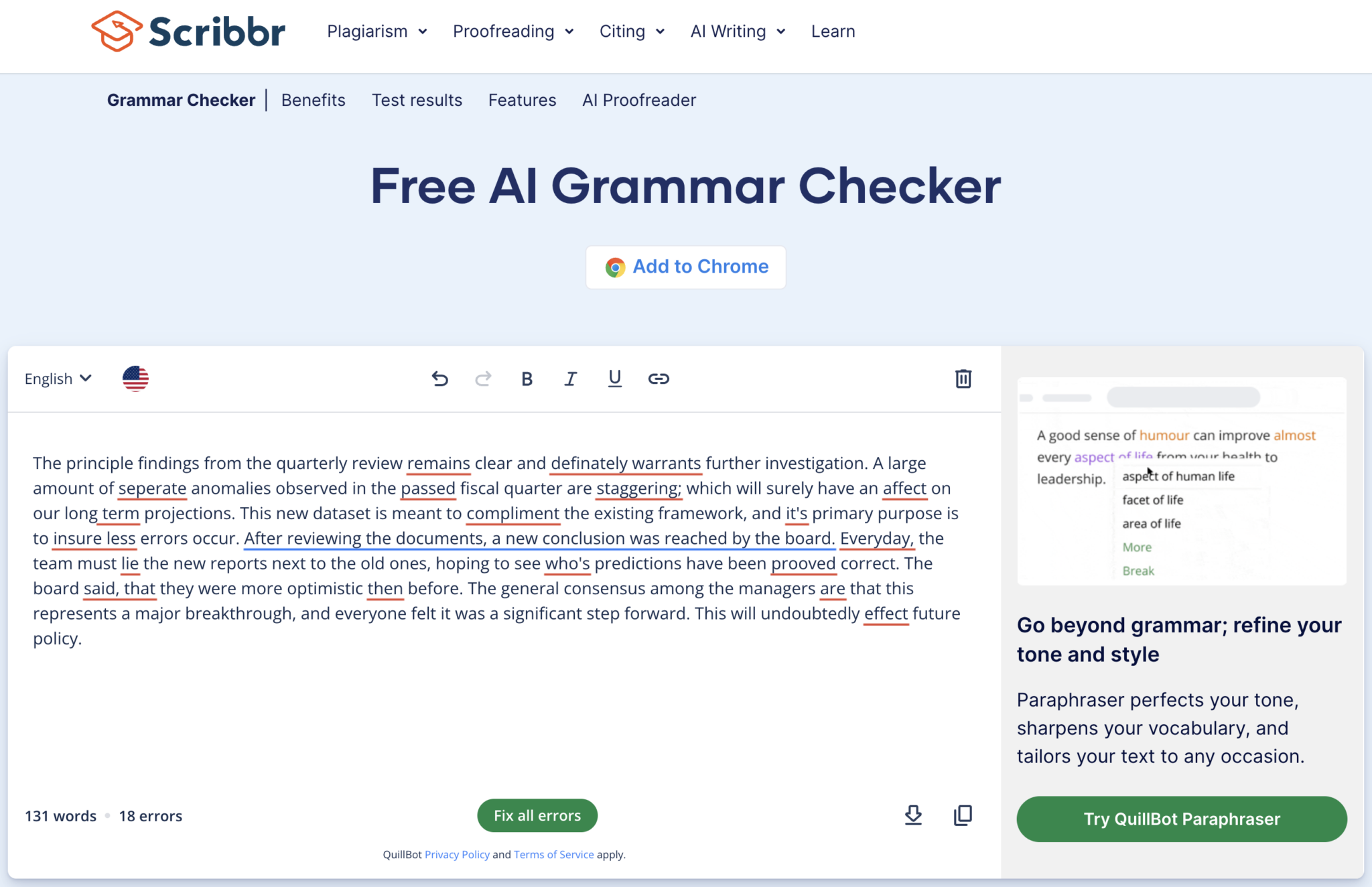What Is The Best Free Online Grammar Checker? - Writers Write