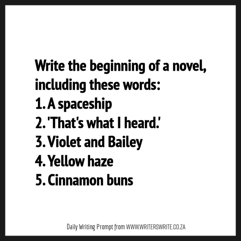 Daily Writing Prompt - Writers Write