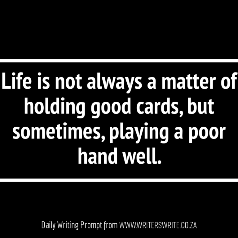 Daily Writing Prompt - Writers Write